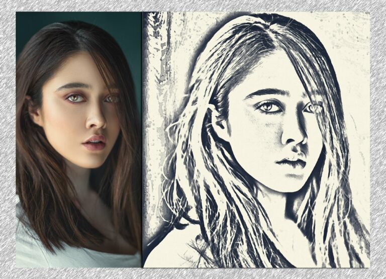 Pencil Sketch Photoshop Action – MasterBundles