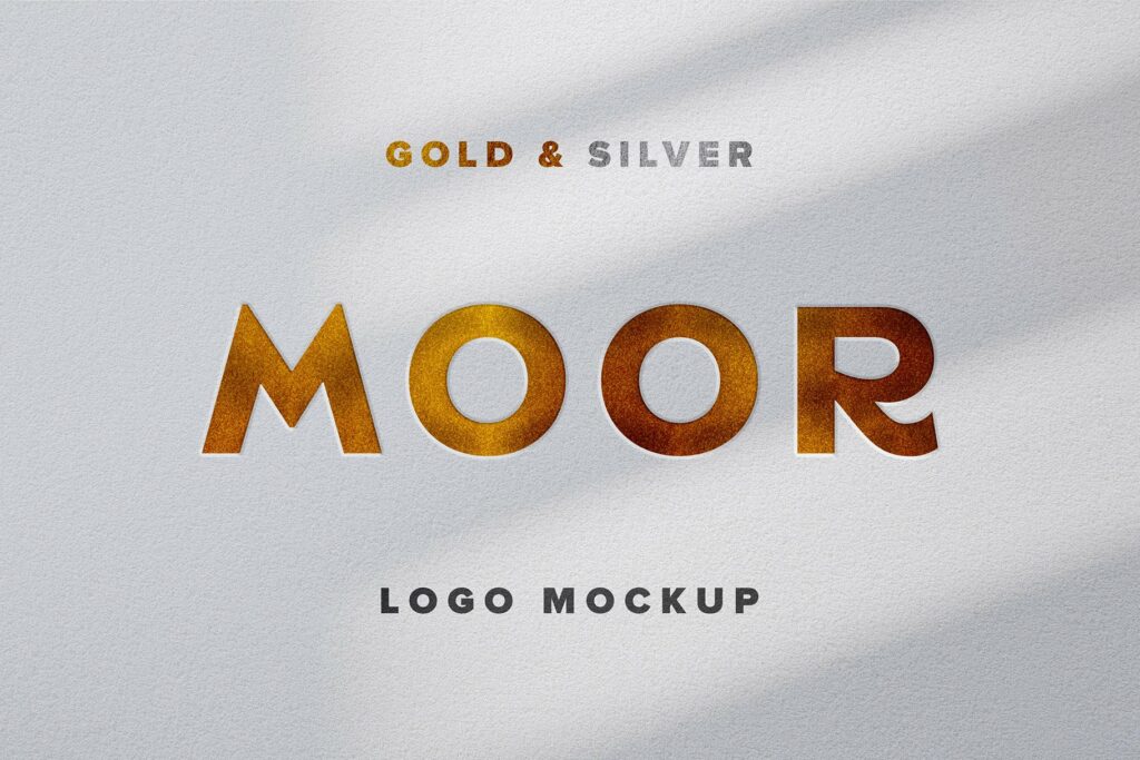 Gold & Silver Logo Mockup – MasterBundles