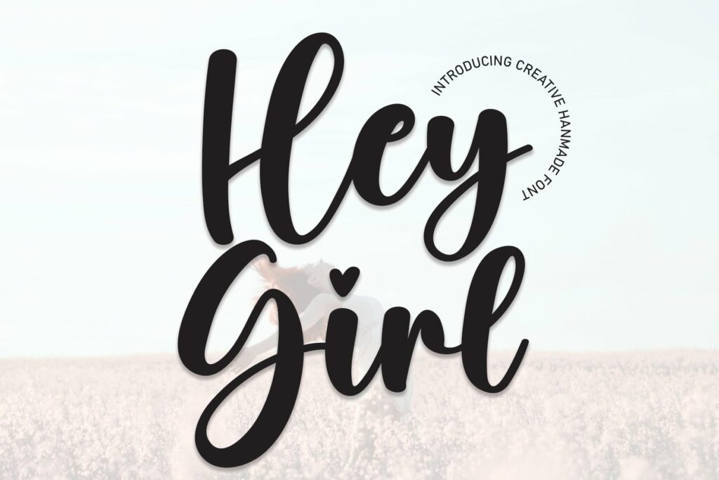 Hey Girl | Script Font – MasterBundles