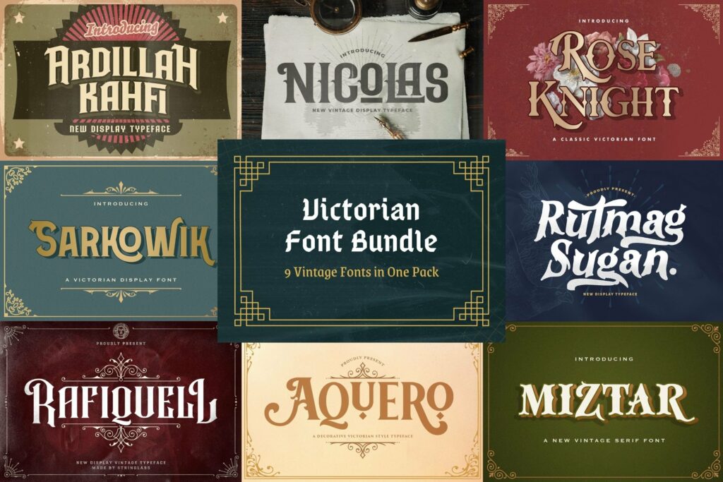 Victorian Font Bundle – MasterBundles