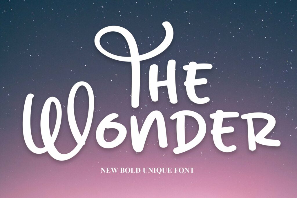The Wonder | Script Font – MasterBundles