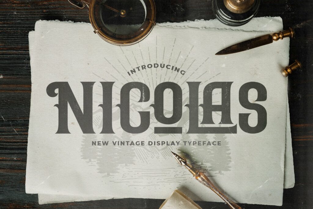 Nicolas - Victorian Style Font – MasterBundles