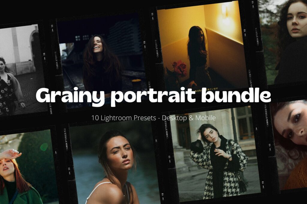 10 Grainy Portrait Lightroom Presets – MasterBundles