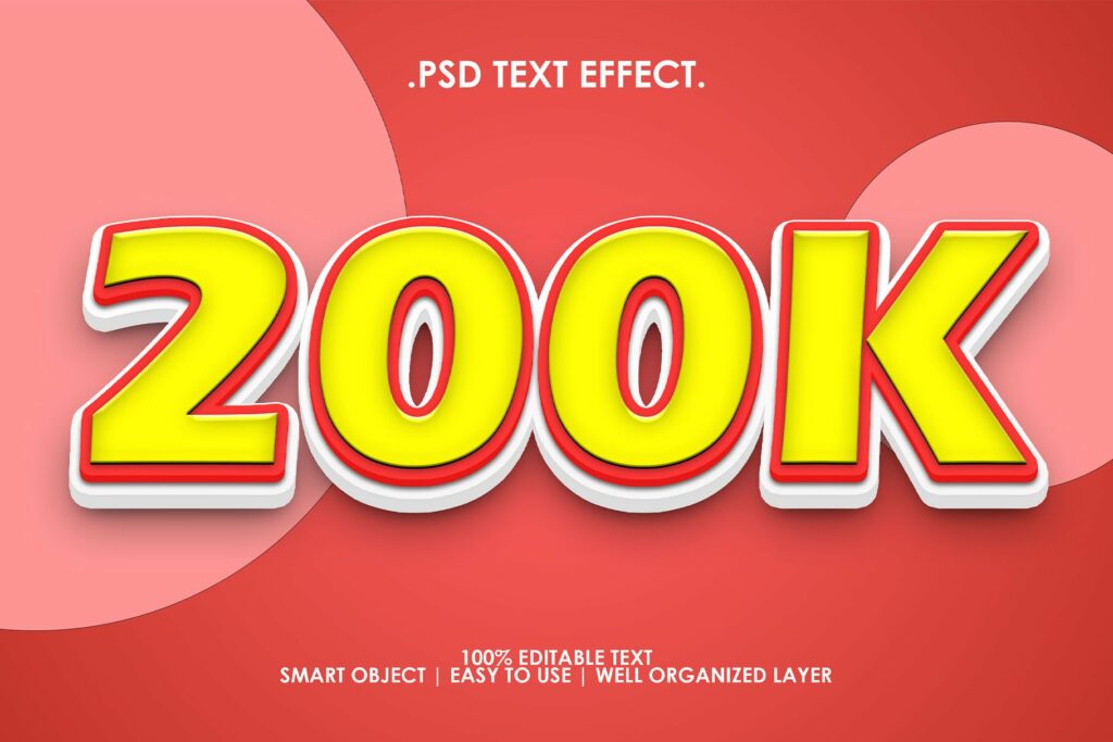 200k text style effect – MasterBundles
