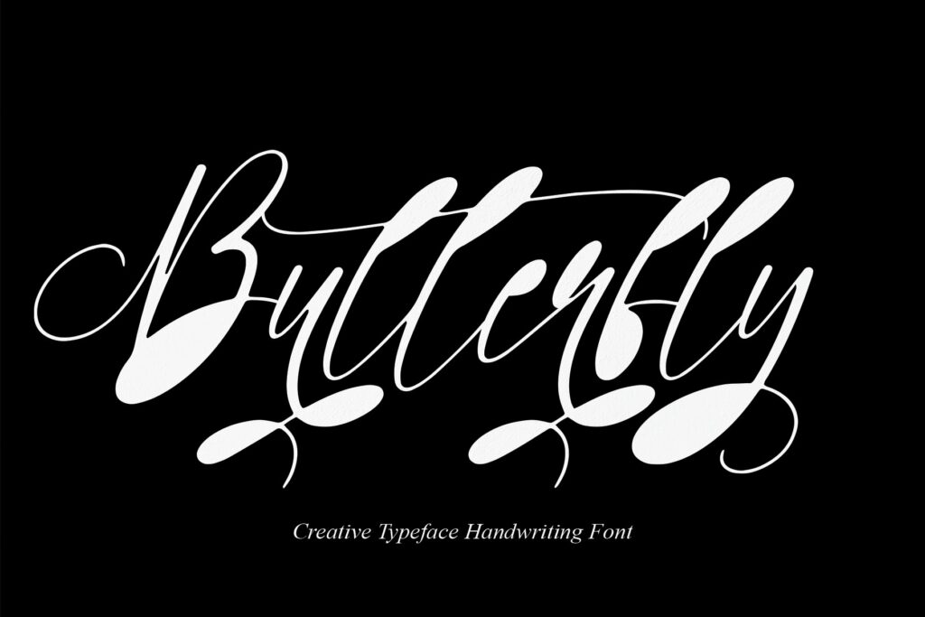 Butterfly | Script Font – MasterBundles