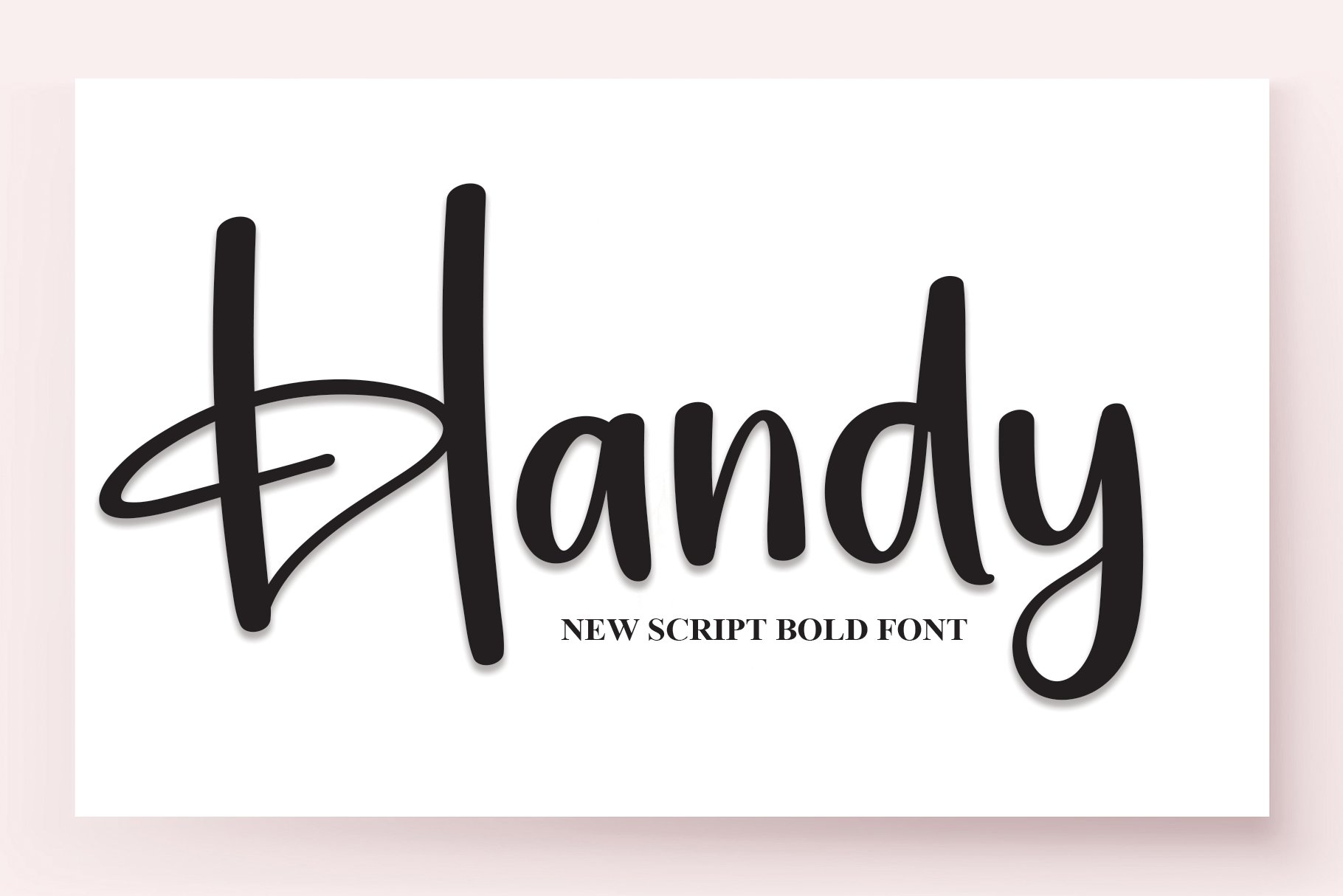 Handy Script Font MasterBundles