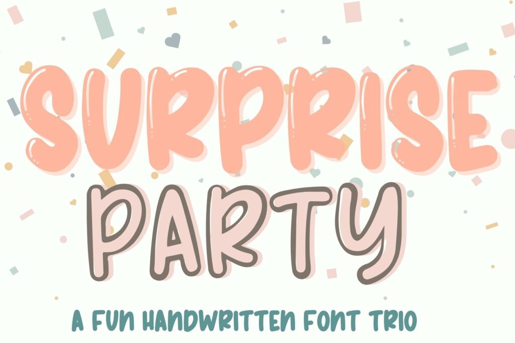 Surprise Party, Fun Party Font – MasterBundles