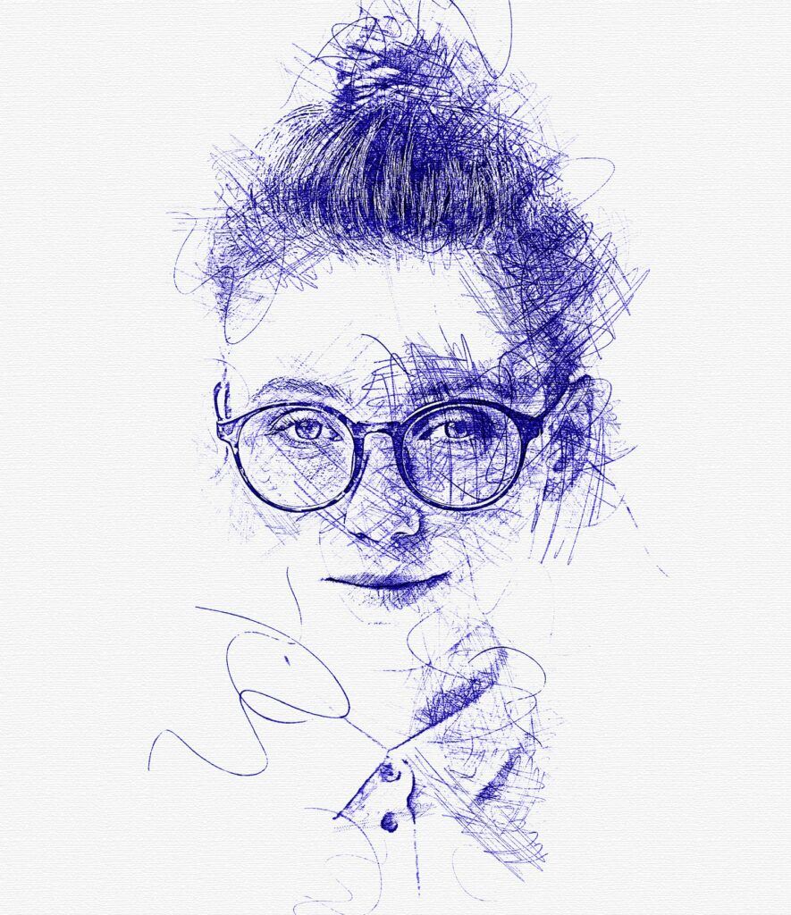 Ink Pen Sketch Photoshop Action – MasterBundles