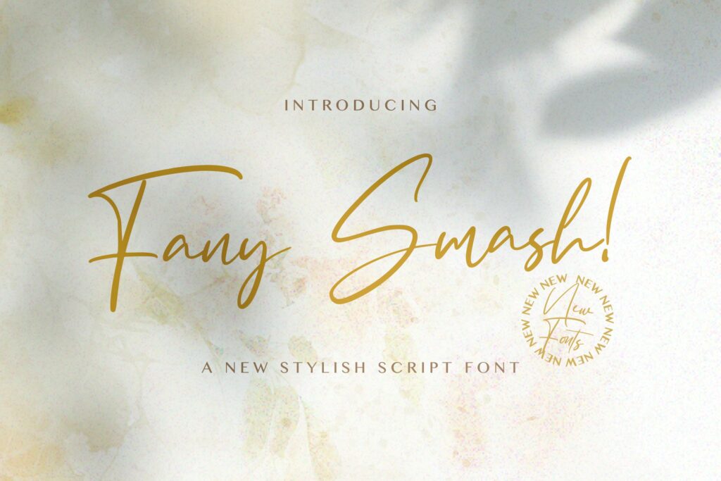 Fany Smash - Handwritten Font – MasterBundles