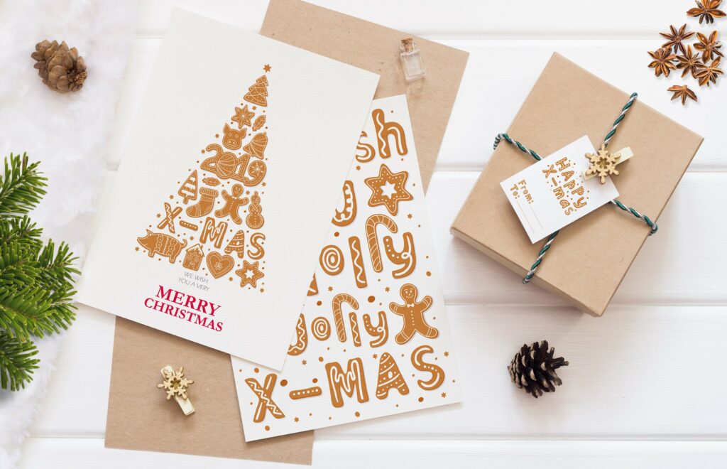 Gingerbread Christmas color SVG font – MasterBundles