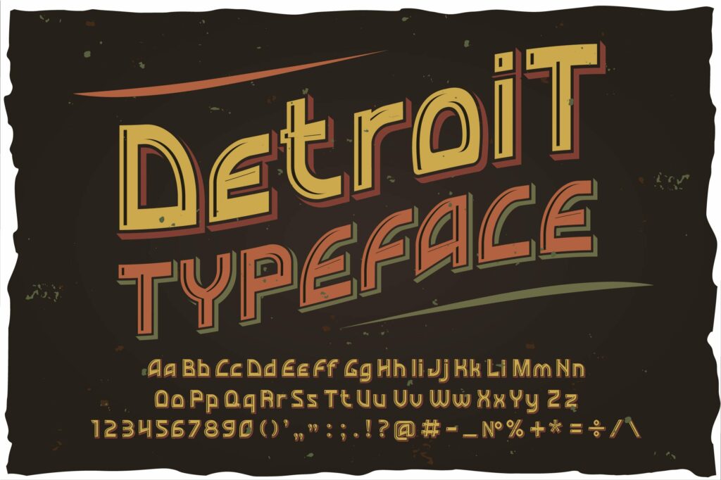 Detroit OTF vintage label font. – MasterBundles