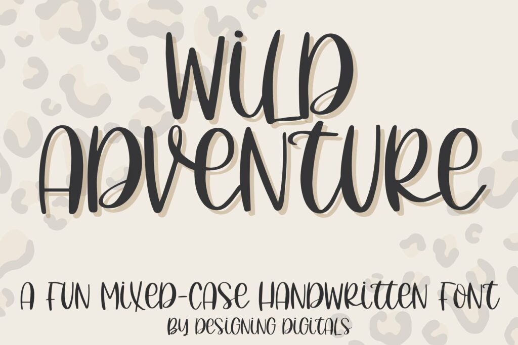 Wild Adventure Handwritten Script – MasterBundles