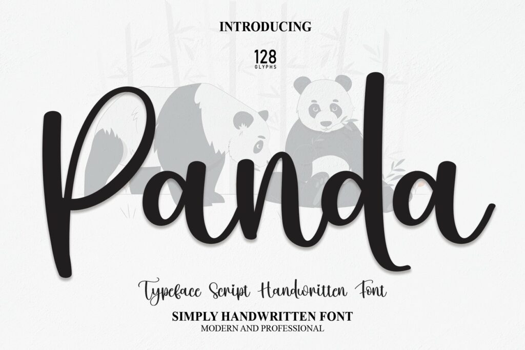 Panda | Script Font – MasterBundles