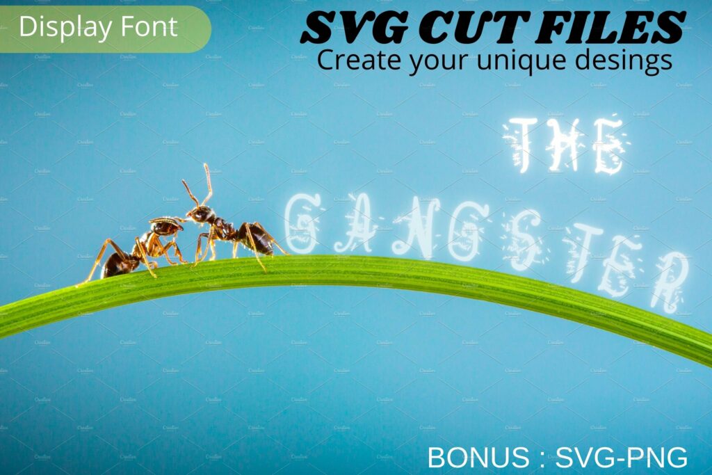 The Gangster, Ant Font, SVG font – MasterBundles
