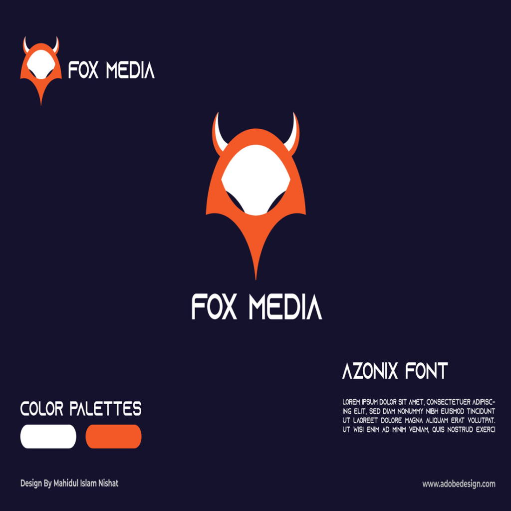 Fox Media Logo - MasterBundles