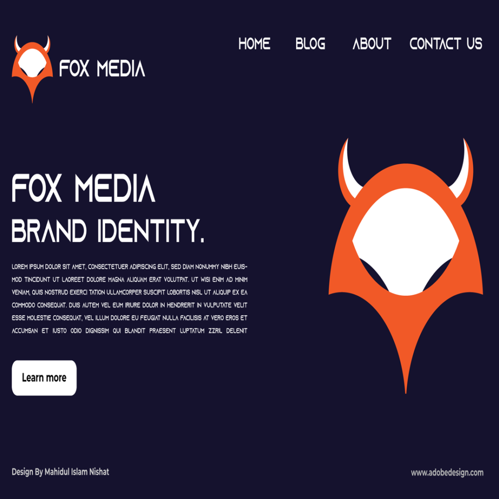 Fox Media Logo - MasterBundles