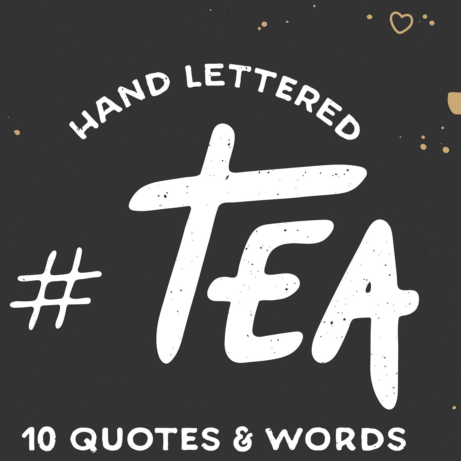 Tea Hand Drawn Lettering and Posters – MasterBundles