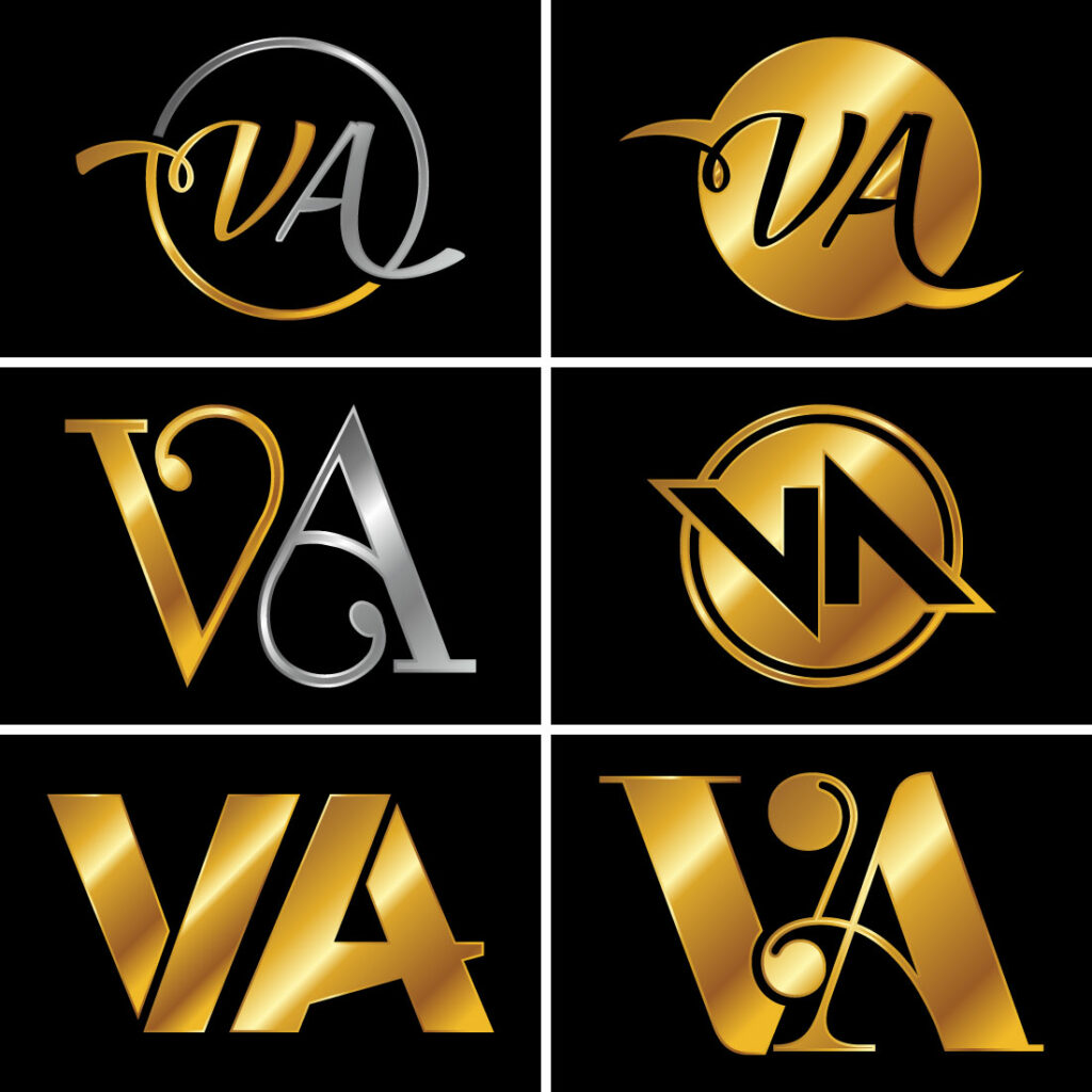 Initial Letter V A Logo Design Vector Template. Graphic Alphabet Symbol ...