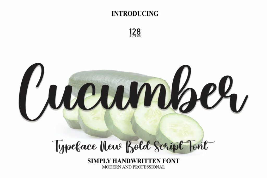 Cucumber | Script Font – MasterBundles