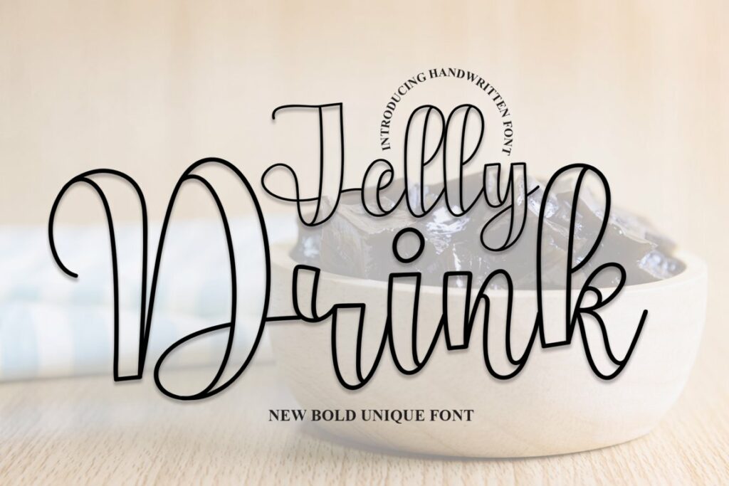 Jelly Drink | Script Font – MasterBundles