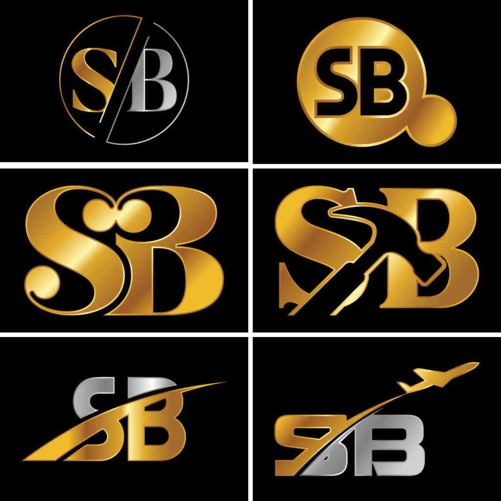 Initial Letter S B Logo Design Vector Template. Graphic Alphabet Symbol For Corporate Business ...