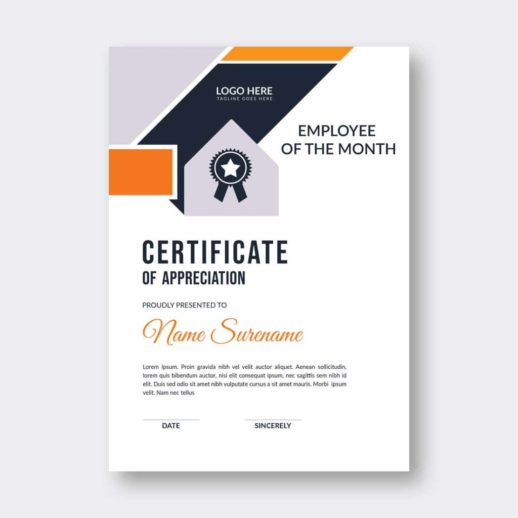 Triangle Certificate Theme - MasterBundles