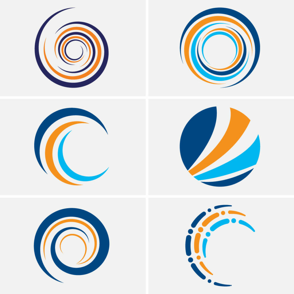 Abstract Shape Vector Logo Design Template. Colorful Abstract Logo ...