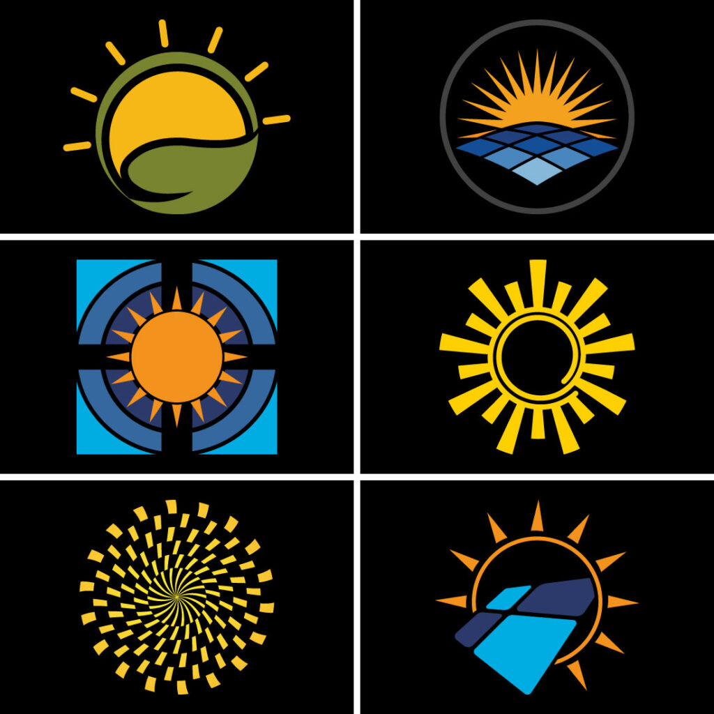 Abstract creative sun logo design, Summer Sun Logo, Sunburst icon sign ...