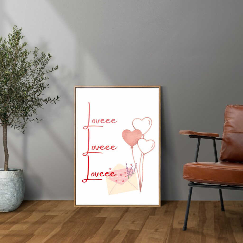 Love Printable Wall Art Poster - MasterBundles