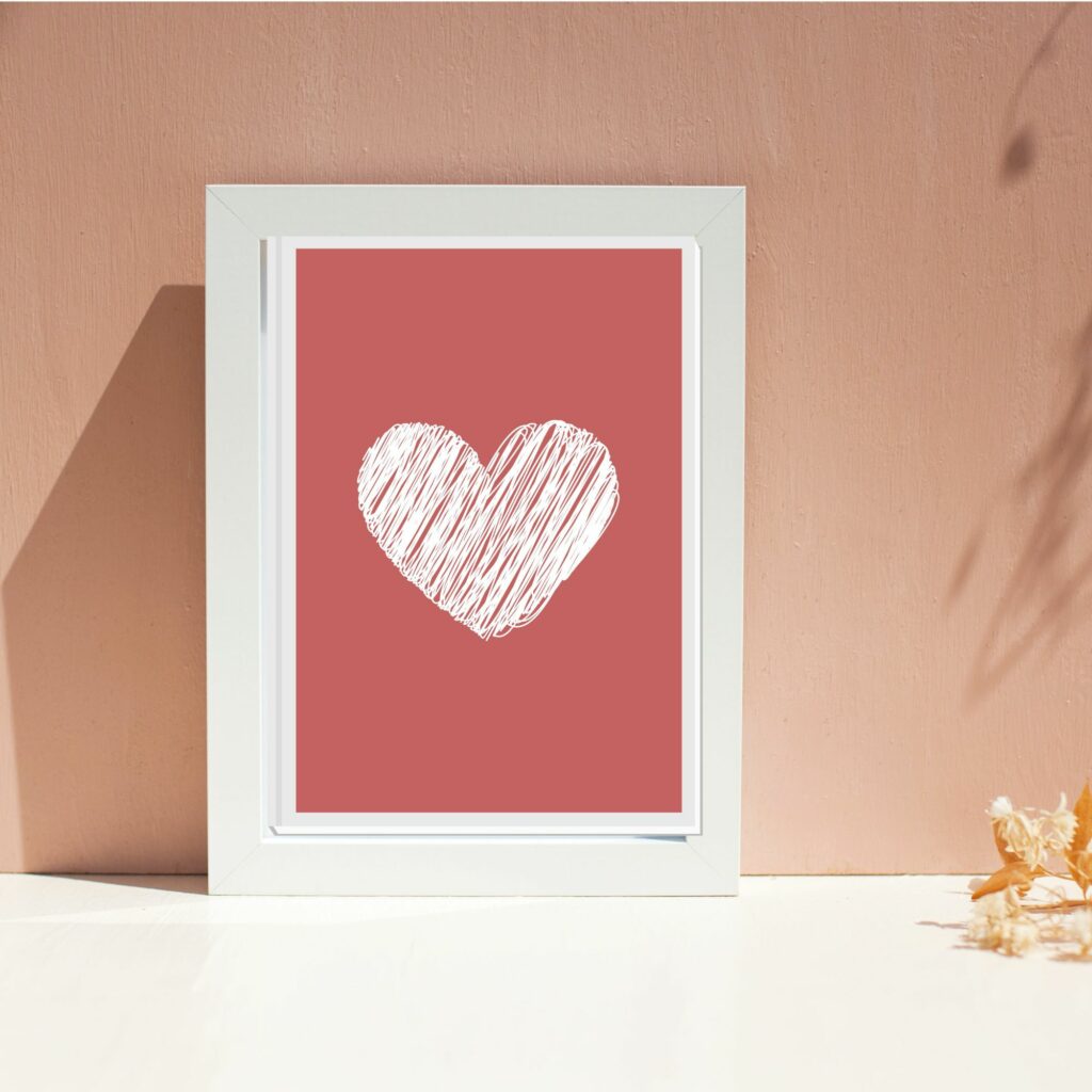Valentines Day Printable Gallery Wall Art, Modern Valentine Home Decor ...