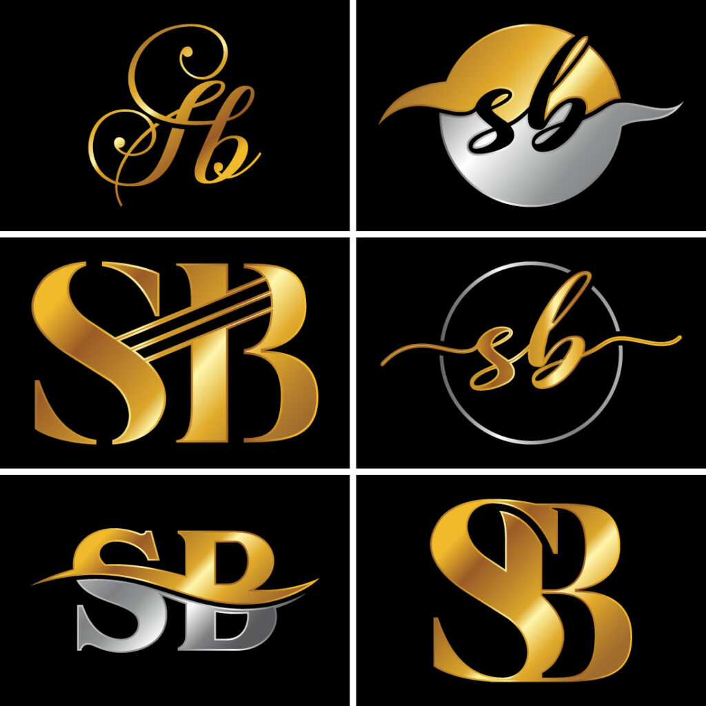 Initial Letter S B Logo Design Vector Template. Graphic Alphabet Symbol For Corporate Business ...