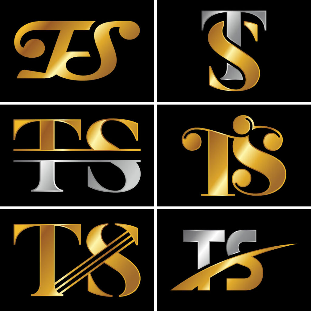 Initial Letter T S Logo Design Vector Template. Graphic Alphabet Symbol For Corporate Business ...
