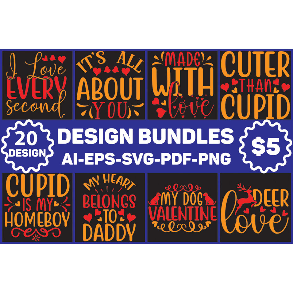 Valentine Day Designs Bundle - MasterBundles