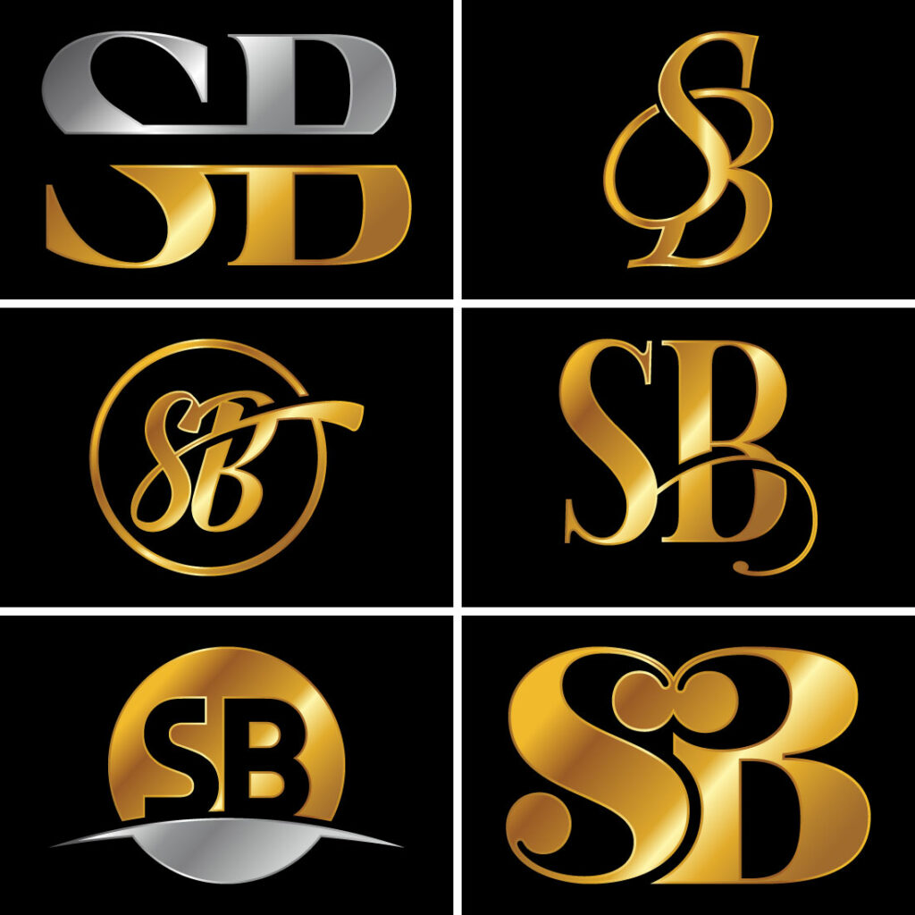 Initial Letter S B Logo Design Vector Template. Graphic Alphabet Symbol ...