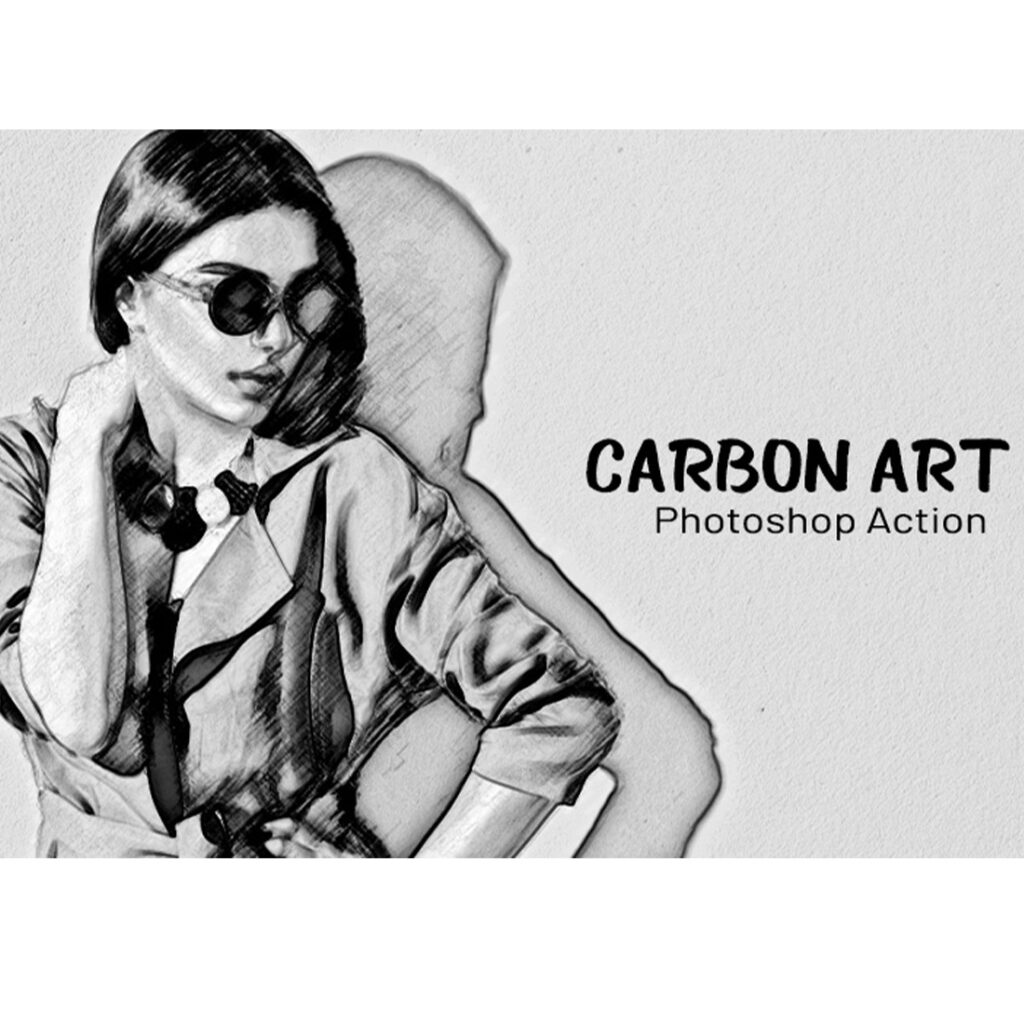 Carbon Art Photoshop Action - MasterBundles