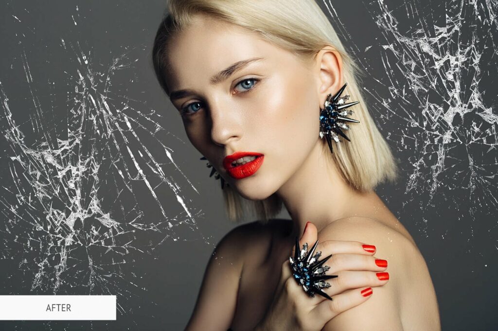 Broken Glass Overlays Photoshop – MasterBundles