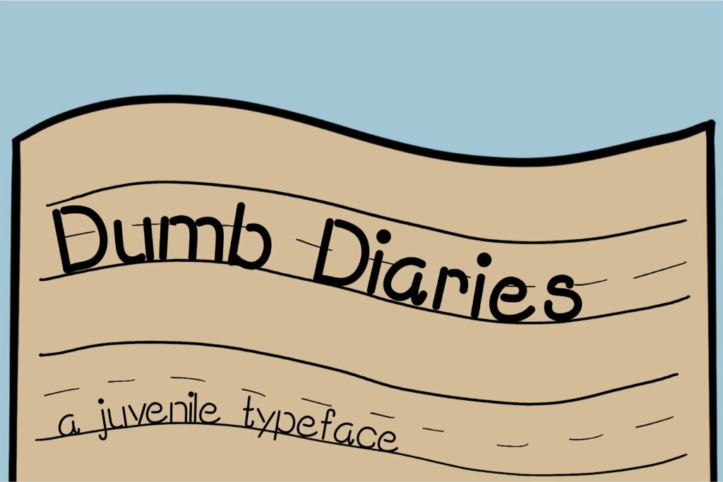 Dumb Diaries Display Typeface – MasterBundles