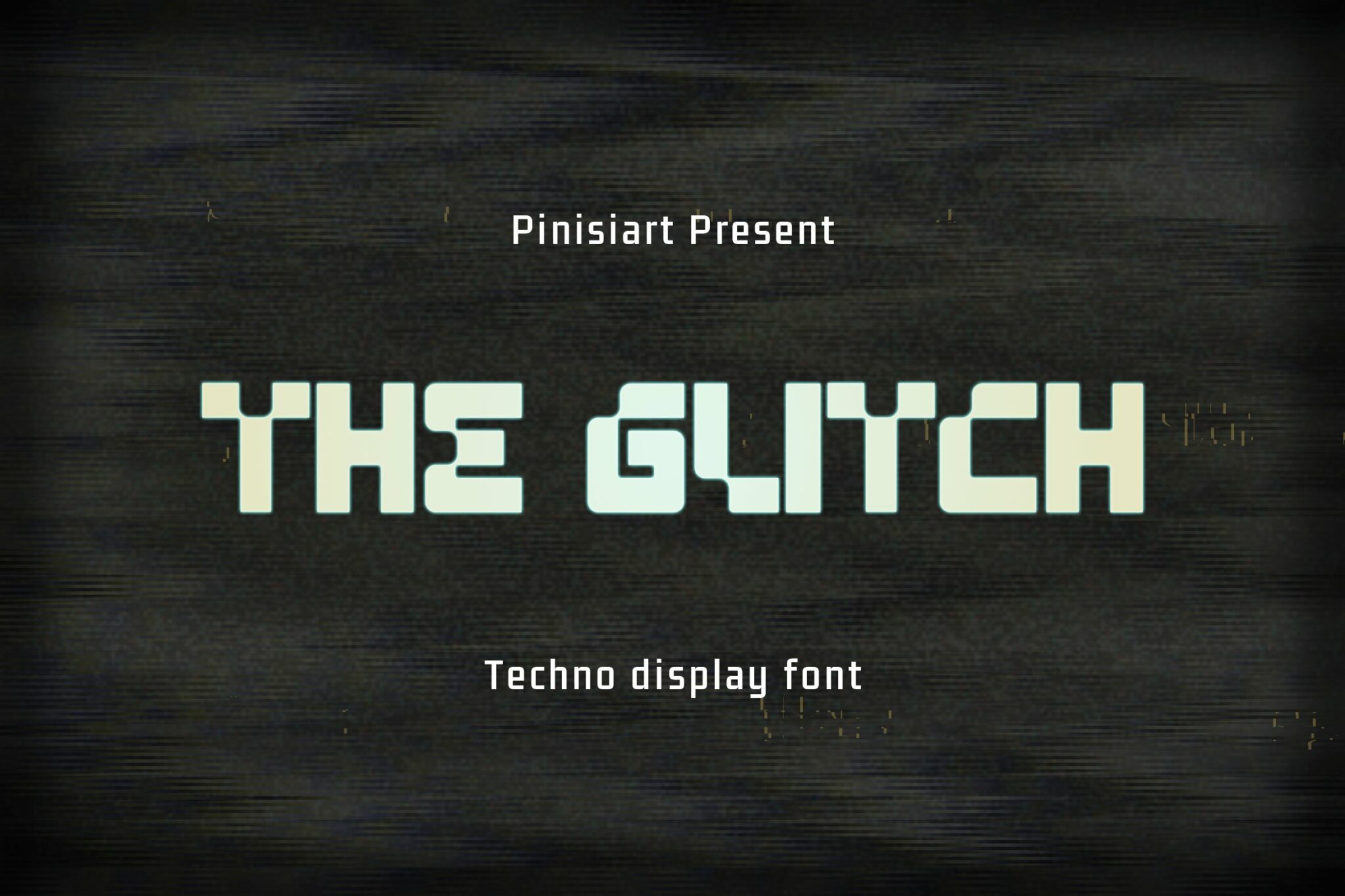 The Glitch – Techno Display Font – MasterBundles