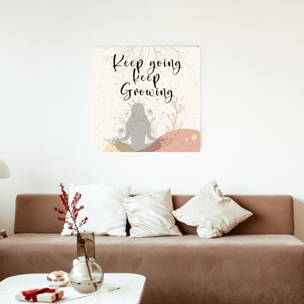 Keep Going Keep Growing Quote, Bohemian Style Poster, Printable, Boho ...