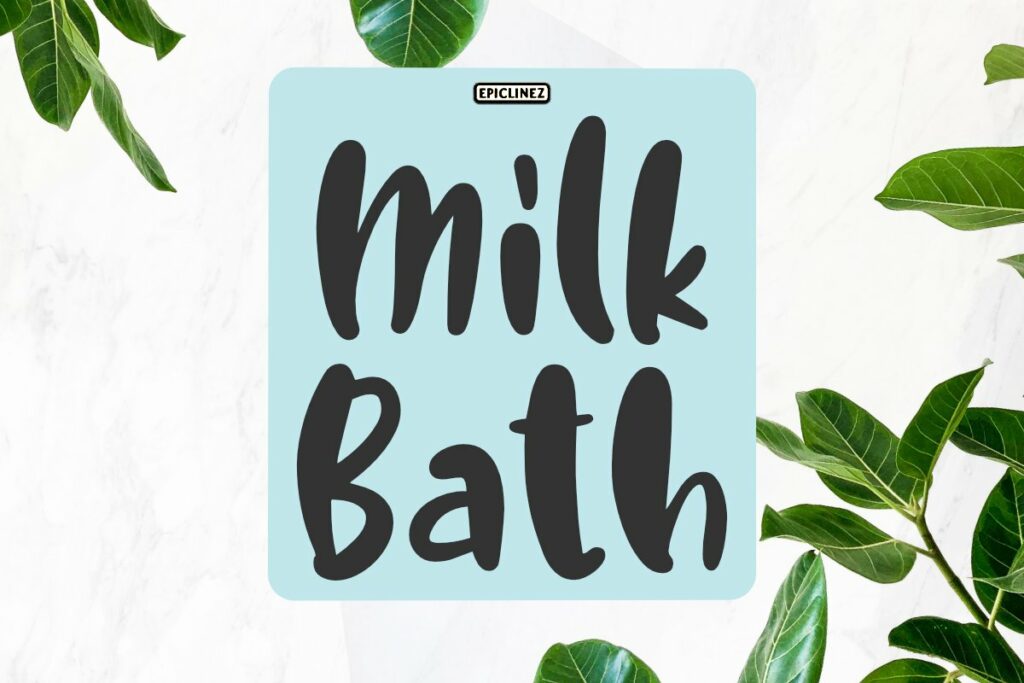 Milk Bath | Cute Handwritten Font – MasterBundles