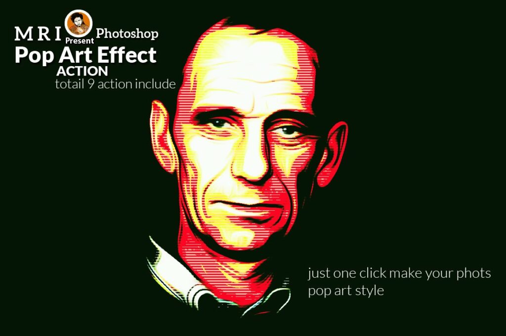 Pop Art Effect Photoshop Action – MasterBundles