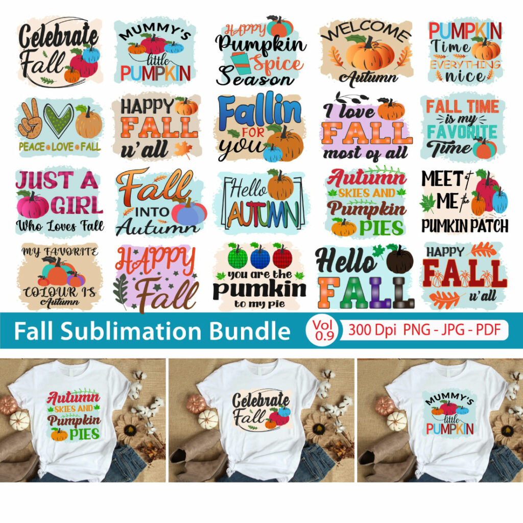 Fall Sublimation Bundle Vol.9 - MasterBundles