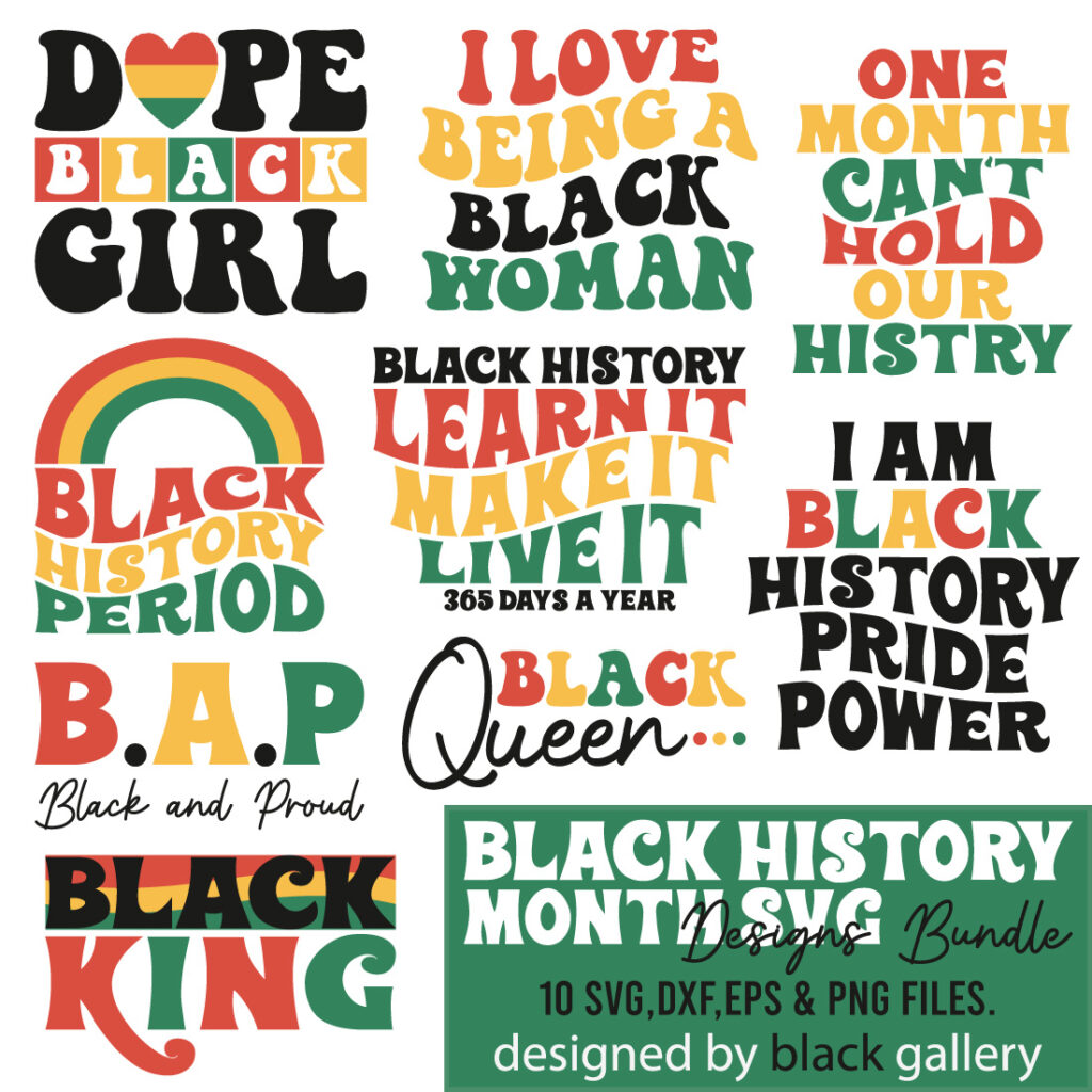 Black History Month SVG PNG EPS Bundle Vol.2 - MasterBundles