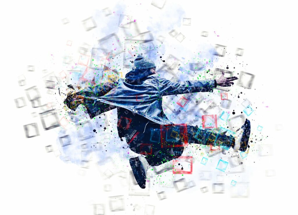 Pixel Shatter Effect PS Action – MasterBundles