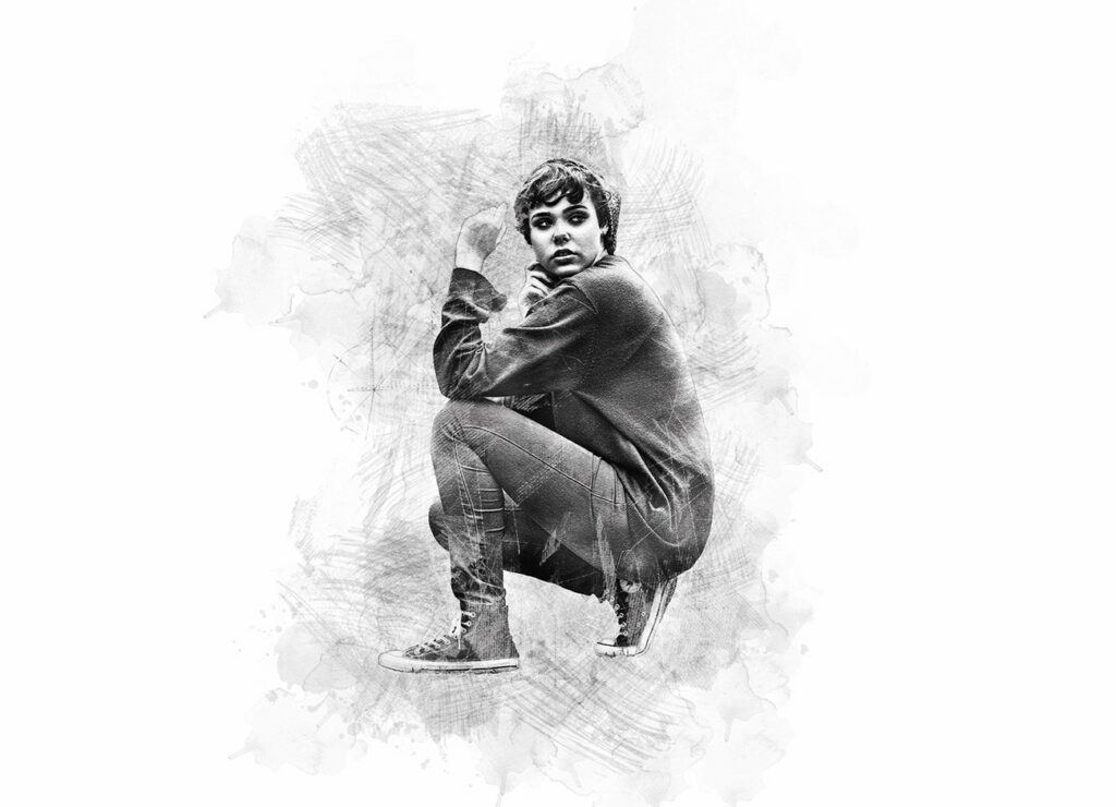 Hand Sketch Photoshop Action – MasterBundles