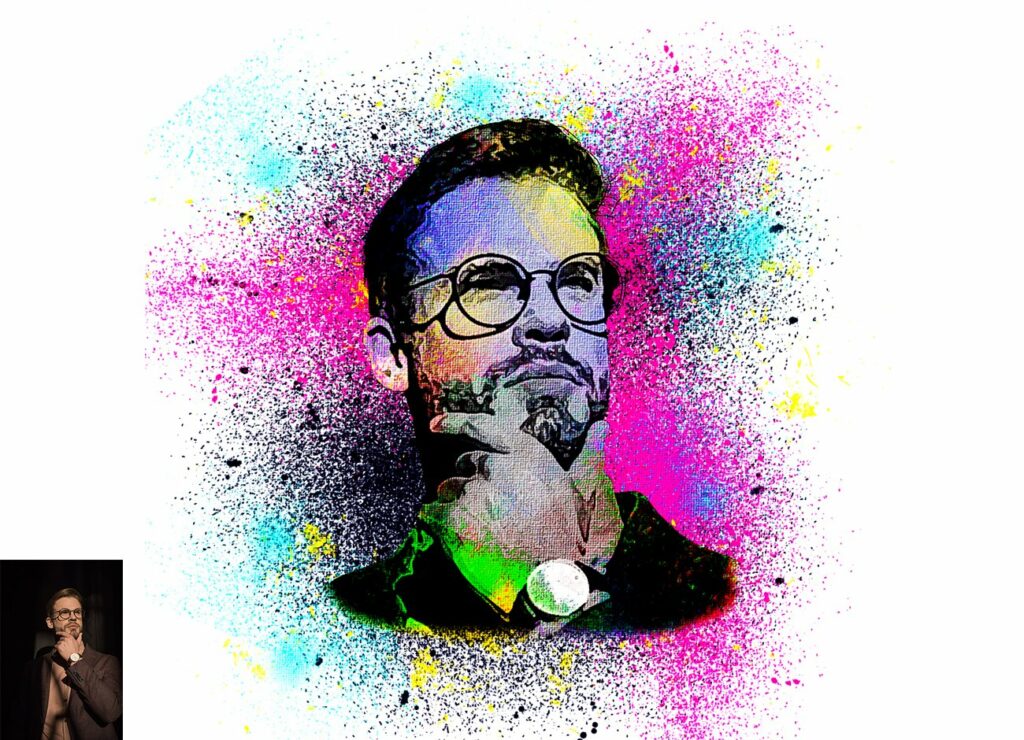 Face Painting Art Photoshop Action – MasterBundles