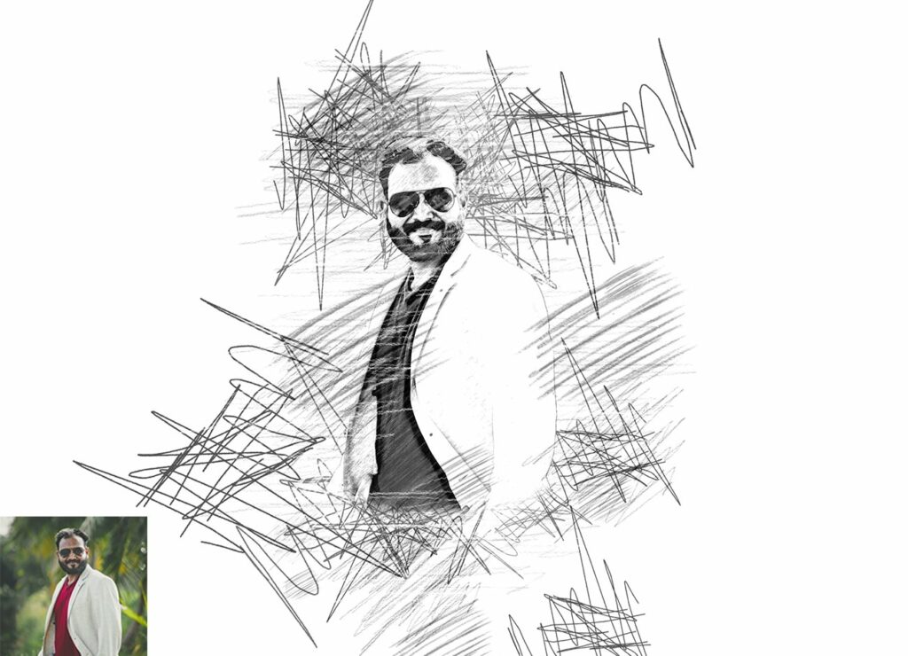 Sketchy Pencil Photoshop Action – MasterBundles