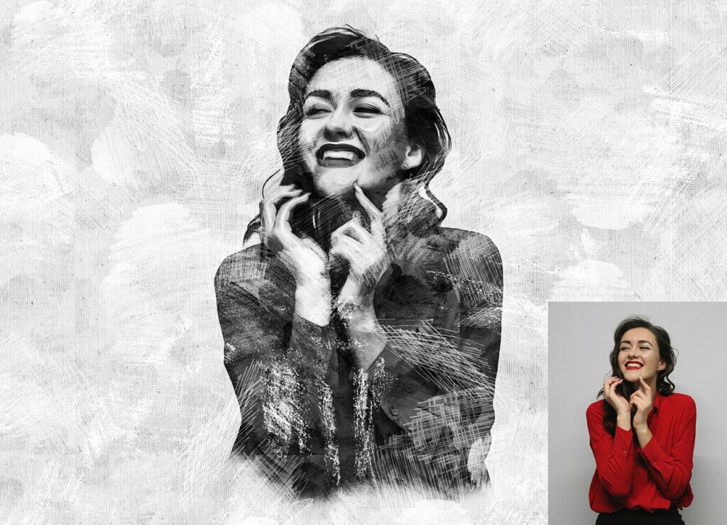 Original Drawing Photoshop Action – MasterBundles