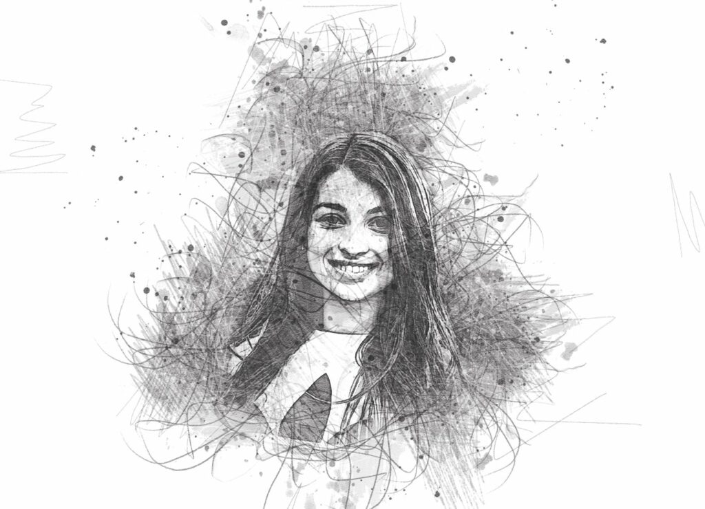 Scribble Sketch Effect PS Action – MasterBundles