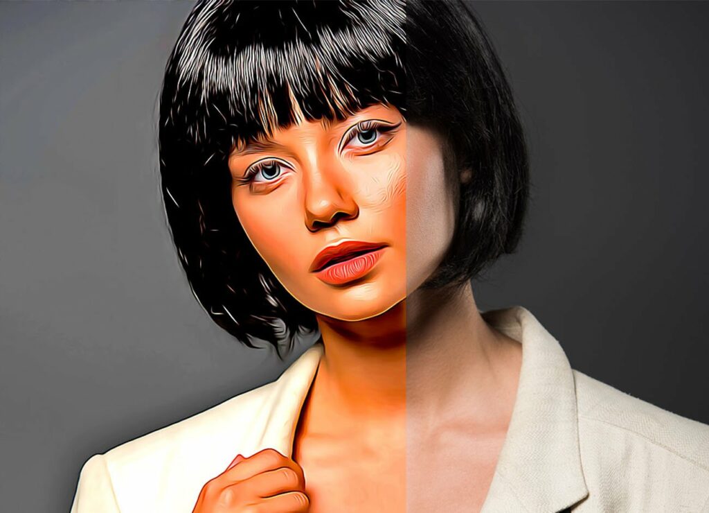 Realistic Oil Portrait PS Action – MasterBundles
